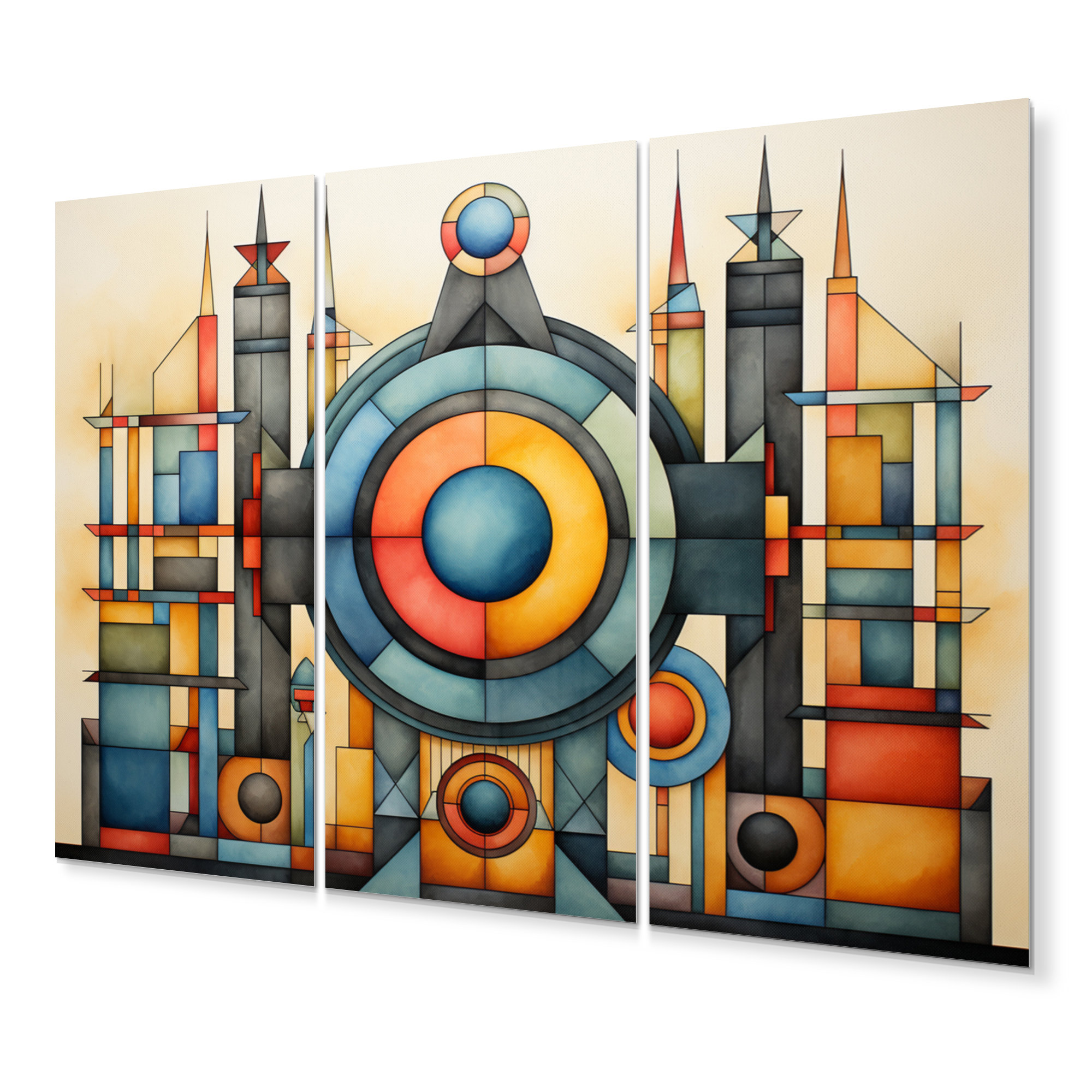 Design Art African Ndebele Patterns - African Metal Wall Art Prints Set ...