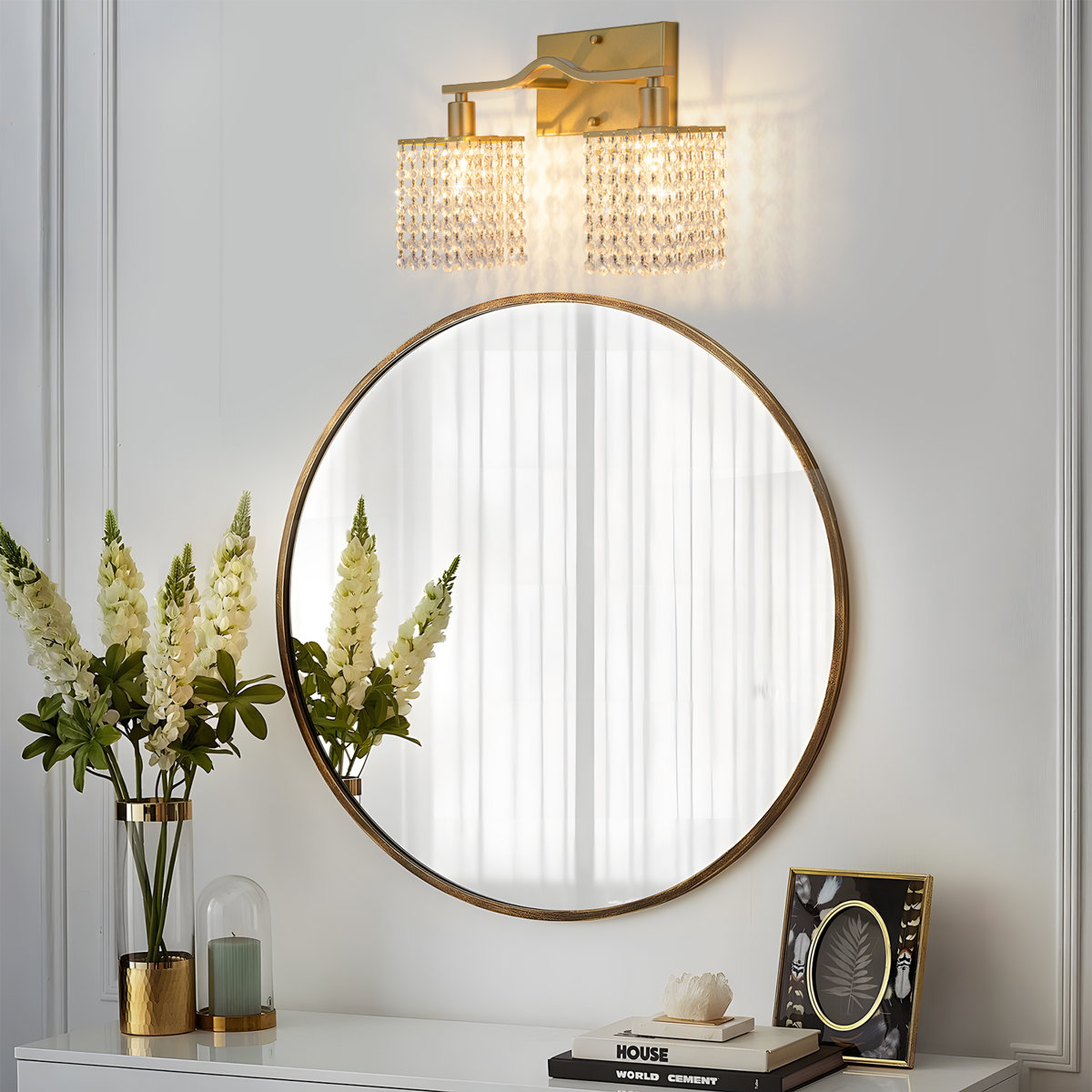 Mercer41 Zakeya crystal wall lamps & Reviews | Wayfair