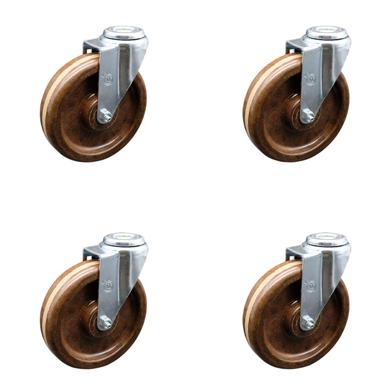 Service Caster High Temp Phenolic Swivel Bolt Hole Caster | Wayfair