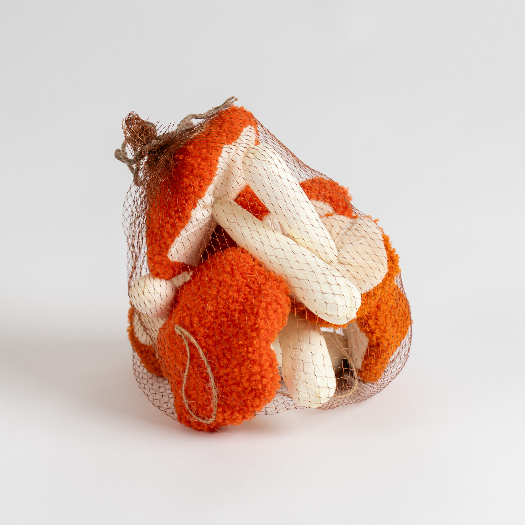 The Seasonal Aisle 70cm Twig Tree Black & 6pc Orange Hanging Toadstools ...