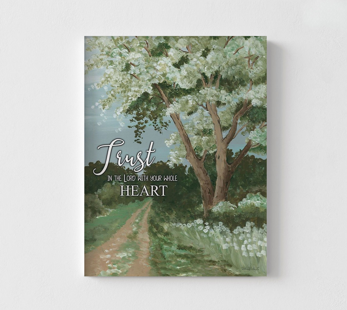 WeFrameArt Trust The Lord By Cindy Jacobs, Framed Proverbs 3:5-6 Print ...