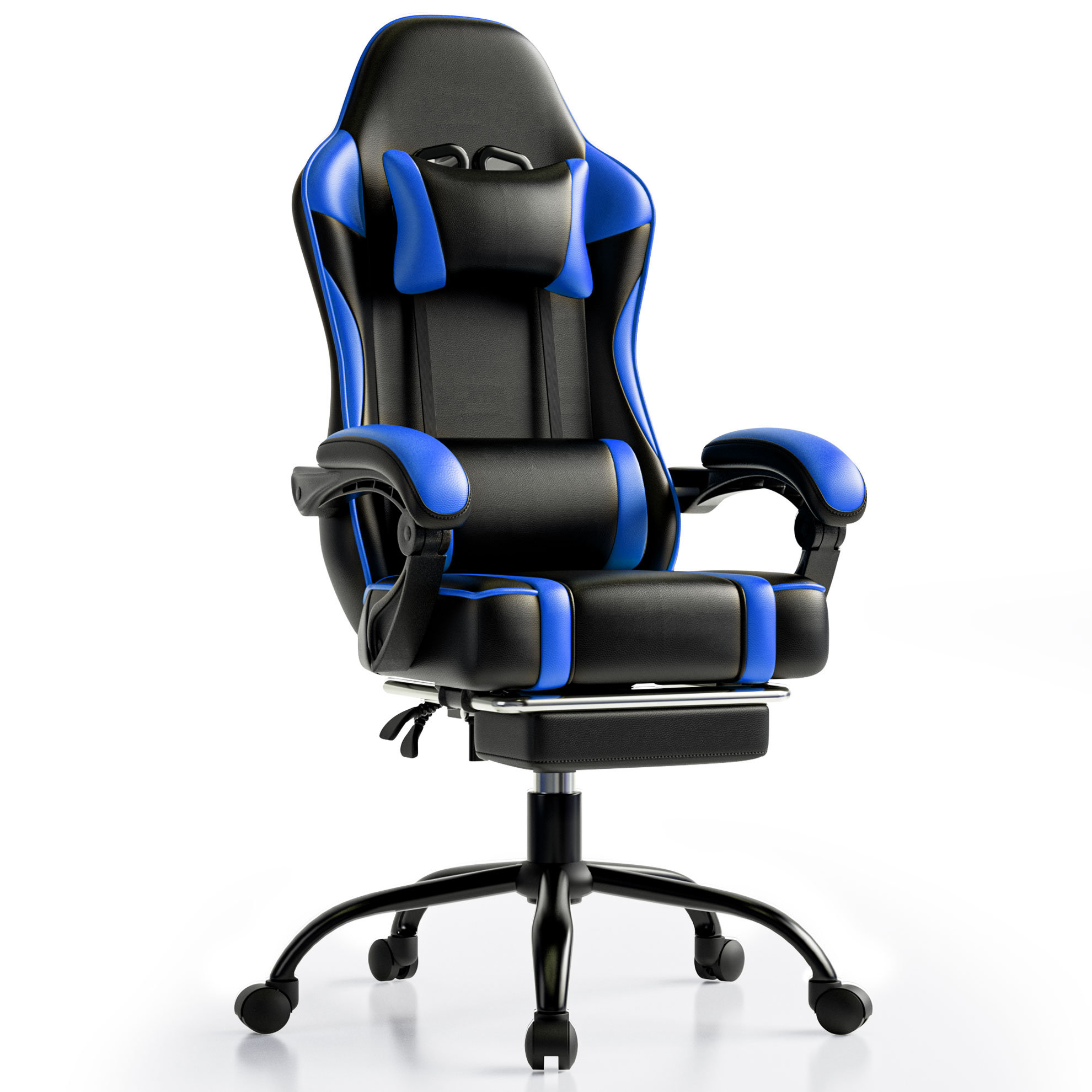 Wrought Studio™ Adjustable Reclining Leather Swiveling PC & Racing Game ...