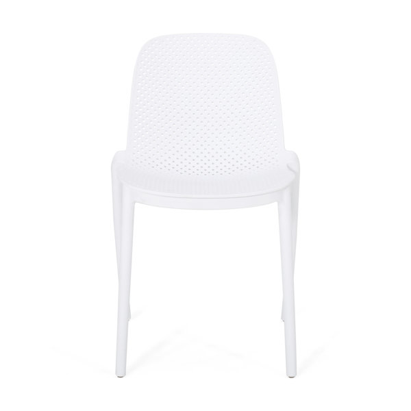Latitude Run® Outdoor Stackable Dining Side Chair & Reviews | Wayfair
