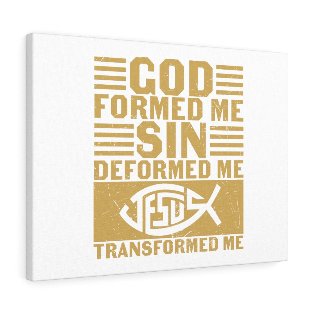 Trinx God Formed Me Christian Wall Art Bible Verse Print Ready To Hang ...