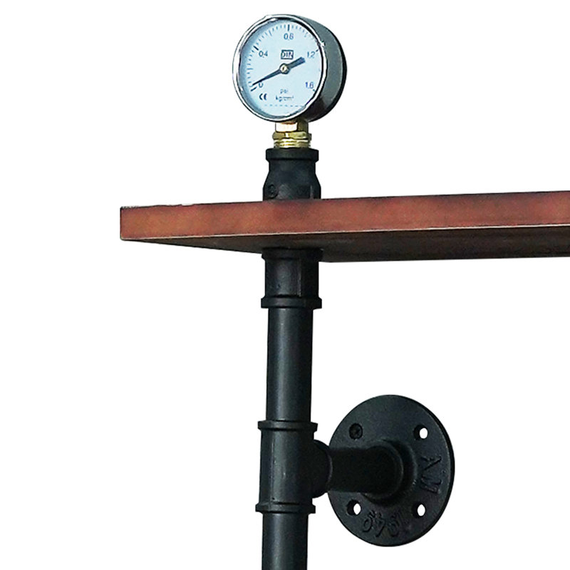 Williston Forge Industrial Shelving 4-Shelf Rustic Pipe Shelving Unit ...