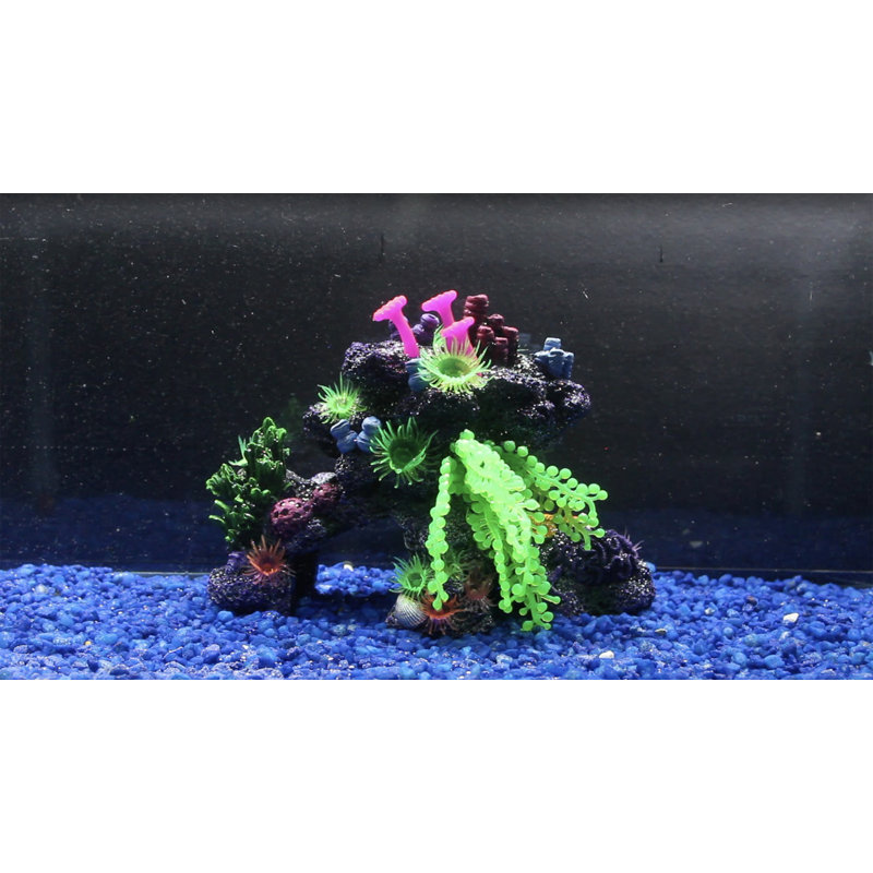 Penn Plax Coral Reef Aquarium Decoration – Arch With Green Silicone ...