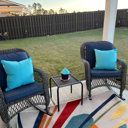 Wrought Studio Modern Geometric Abstract Indoor Outdoor Runner or Area ...