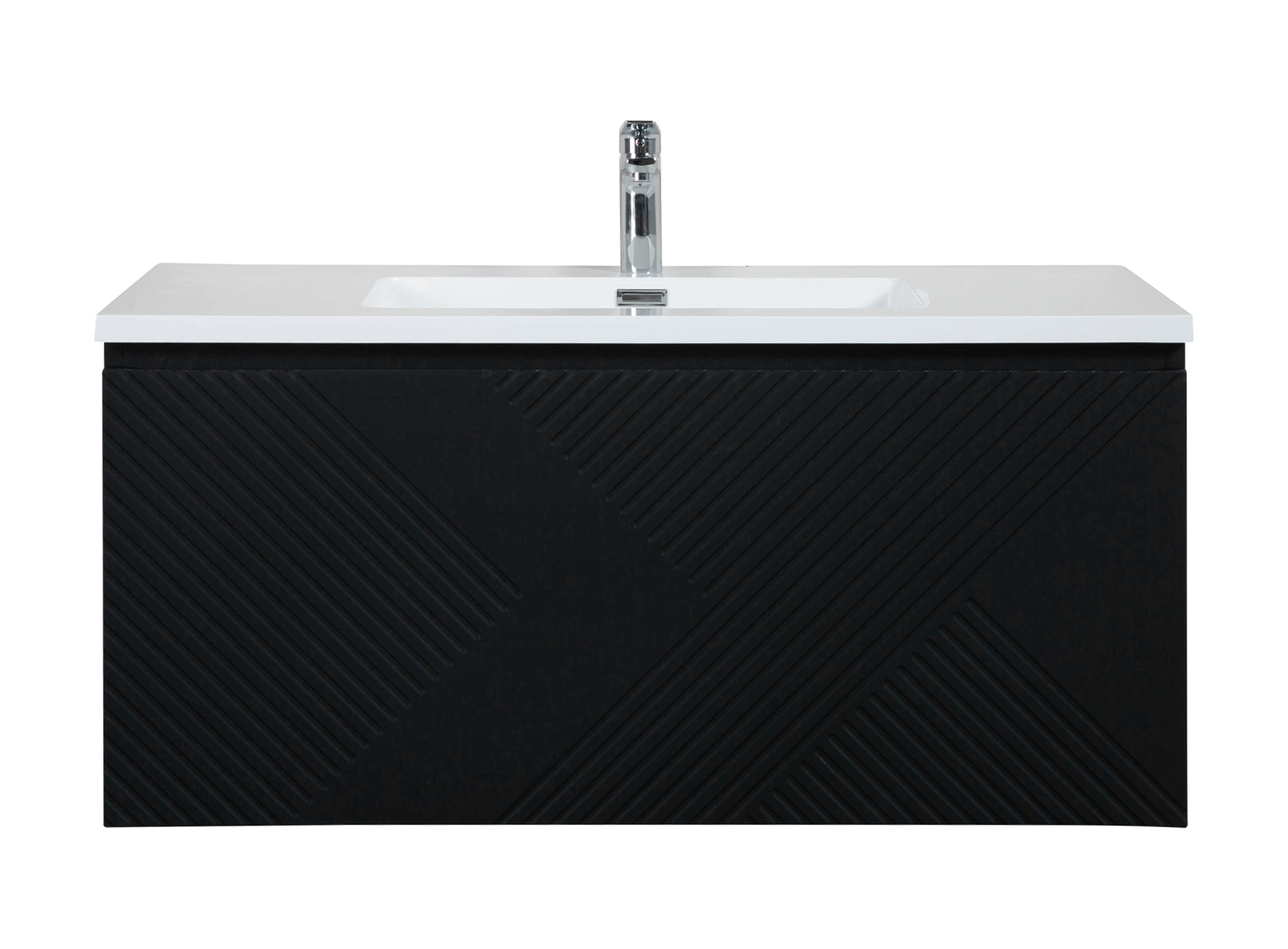 Ebern Designs Lakeitra 35.5'' Wall Mounted Single Bathroom Vanity with ...