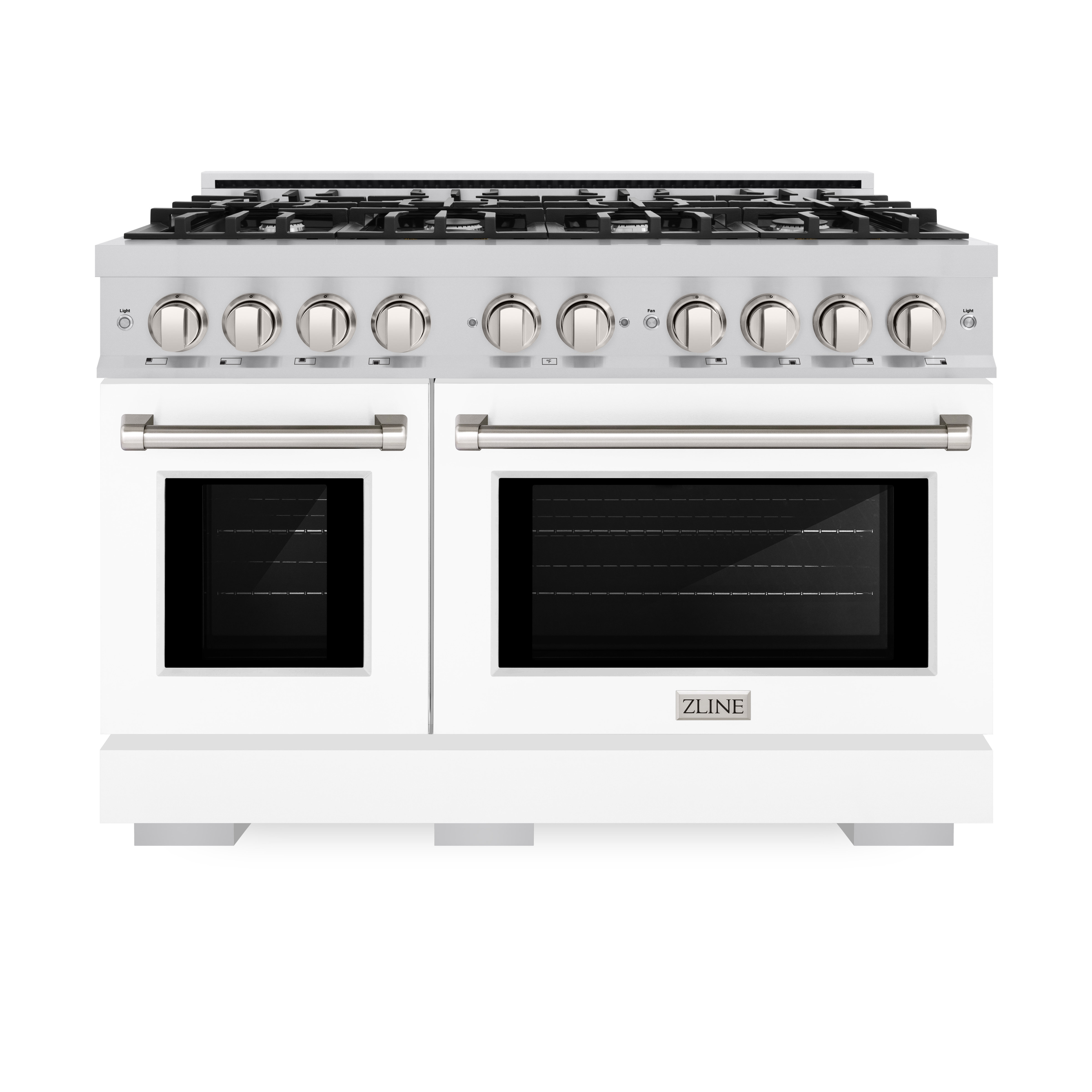 ZLINE 48 in. 6.7 cu. ft. Select Double Oven Gas Range with 8 Burner ...