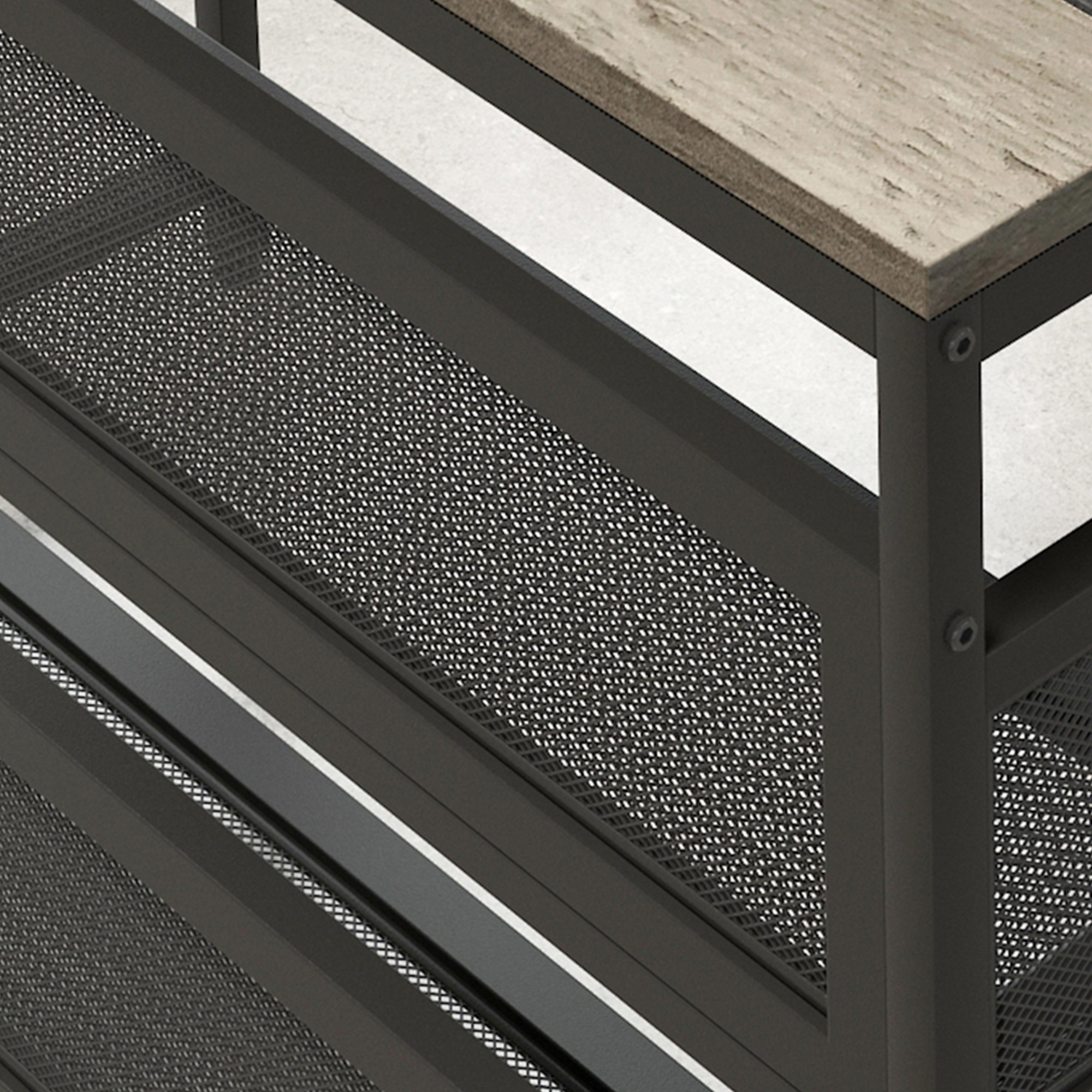 17 Stories Ashlinn 981.92'' W U-Shaped Computer Desk | Wayfair