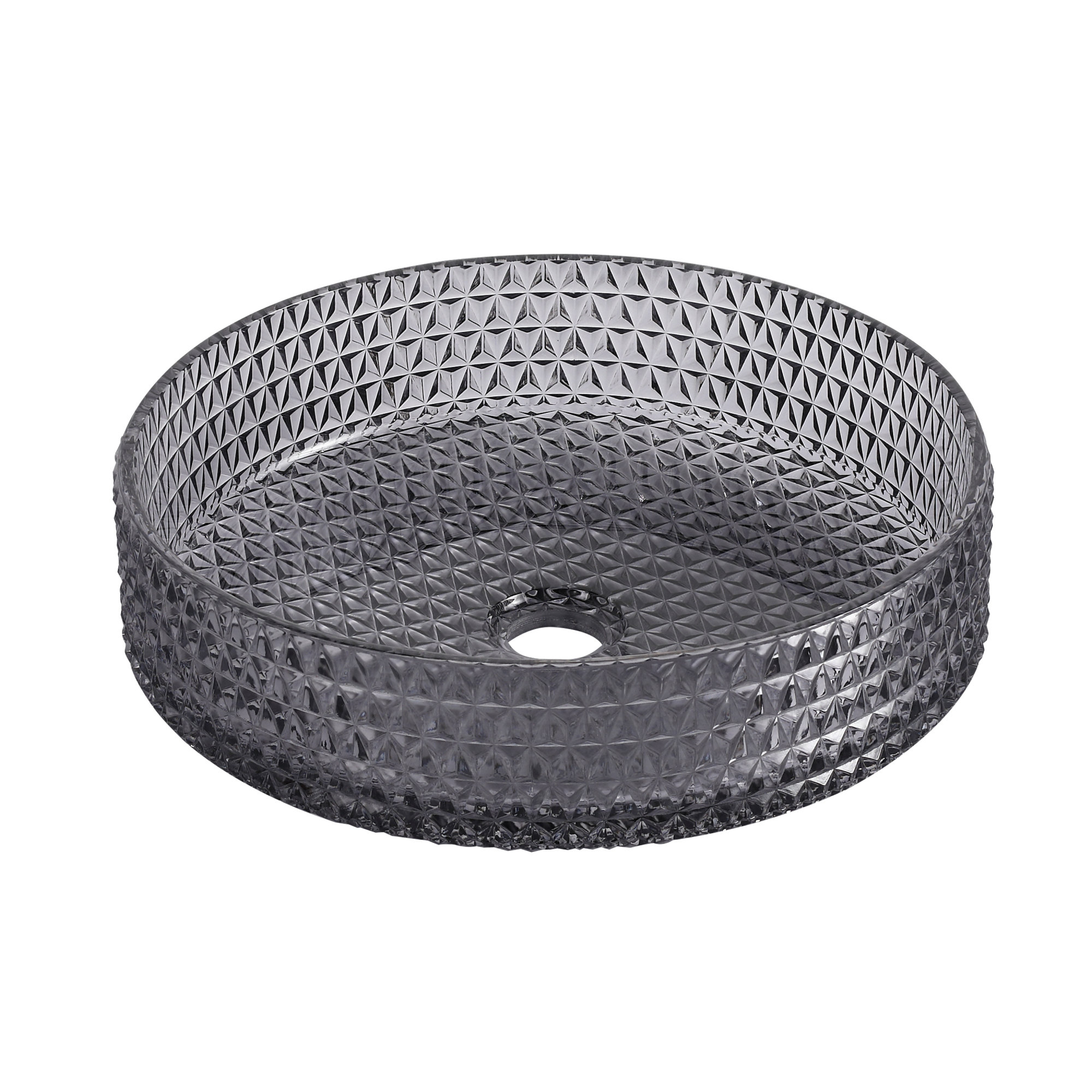 Rosefray Glass Circular Console Bathroom Sink | Wayfair