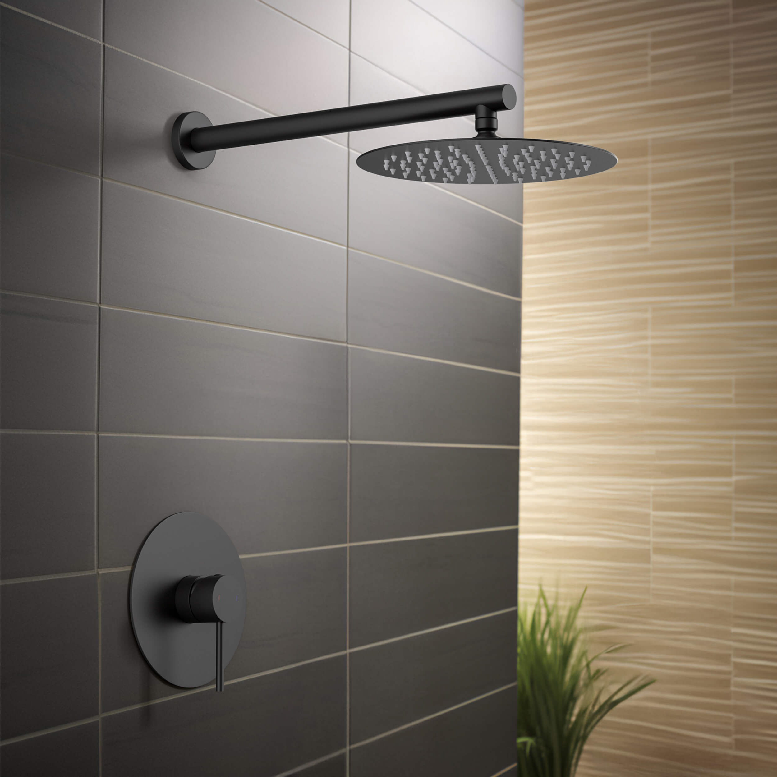 KIBI Pressure-Balanced Complete Shower System with Rough in-Valve ...