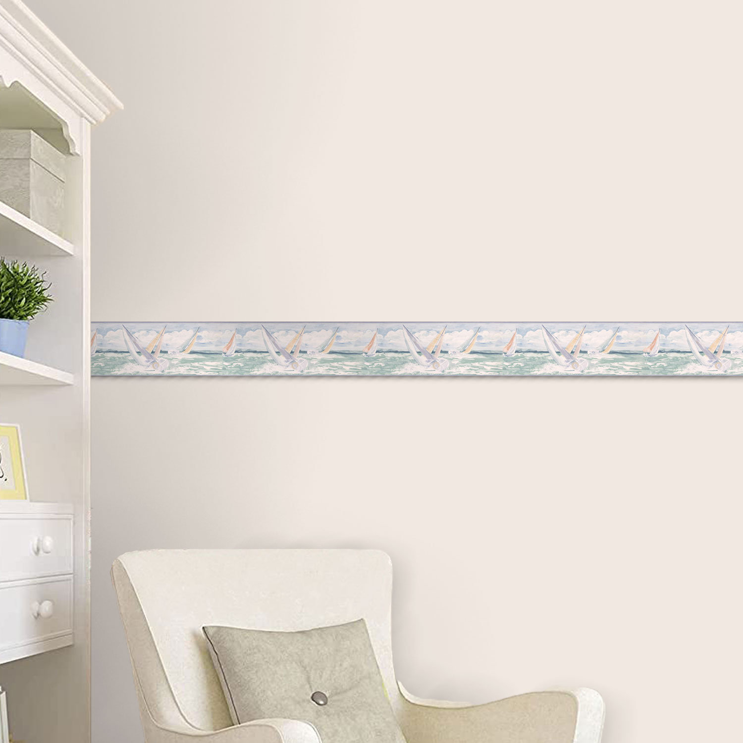 Breakwater Bay Emilee Ships 15' L x 7" W Wallpaper Border | Wayfair