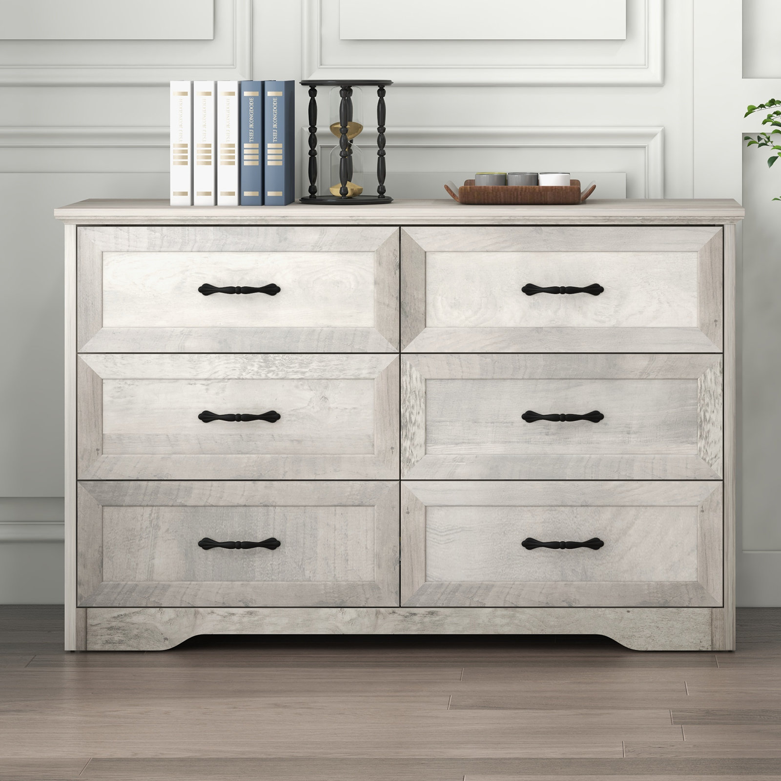 Millwood Pines Ahlina 6 Drawer 47.2" W Double Dresser & Reviews | Wayfair