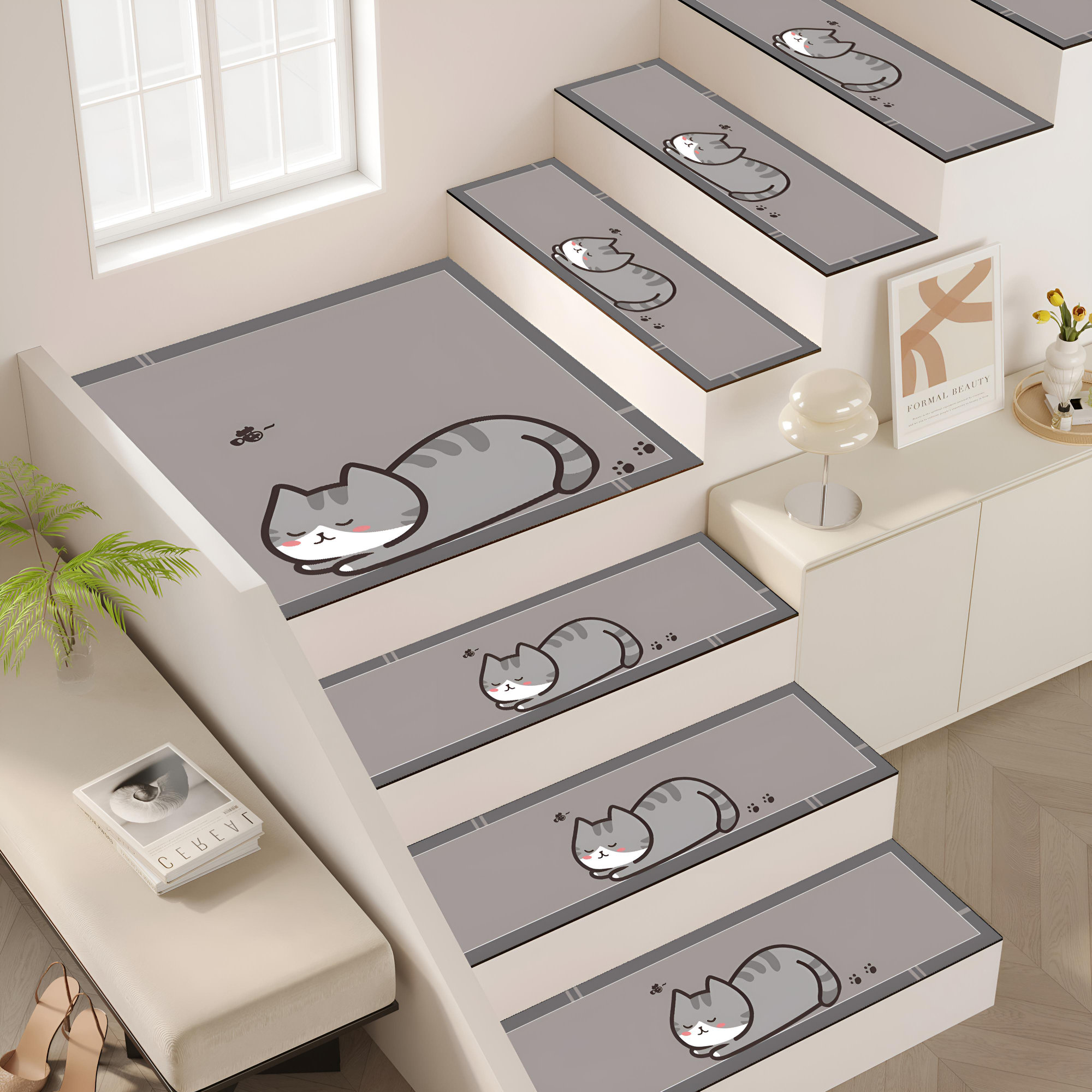 Infinity Self-Adhesive Non-Slip Stair Treads For Indoor Use No Washing ...