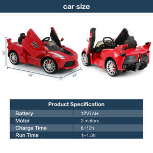 Modern Depo Licensed Ferrari LaFerrari Racing Ride On Car 12V Kids ...