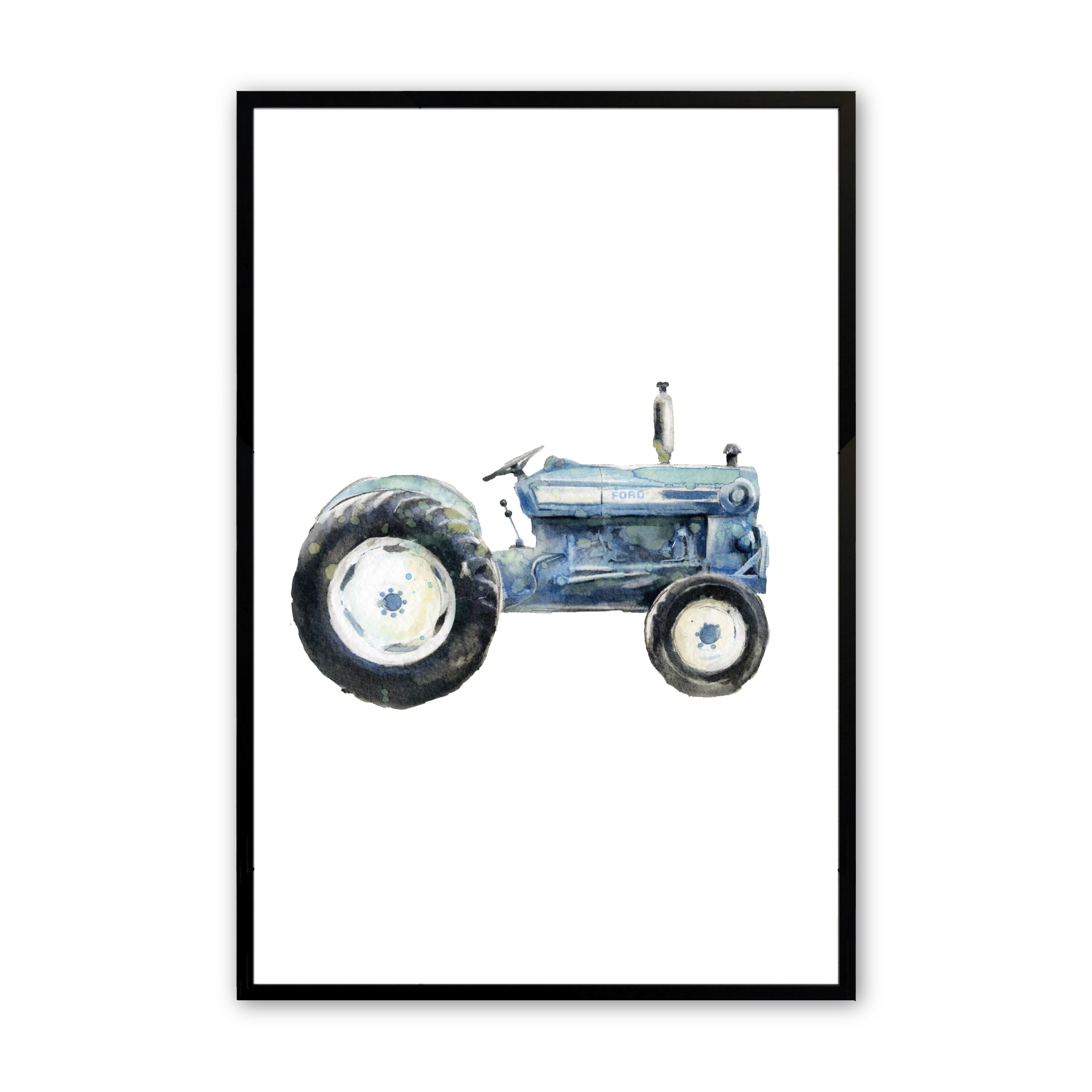 17 Stories Kerrville Blue Tractor by Lauren Thomas - Single Picture ...
