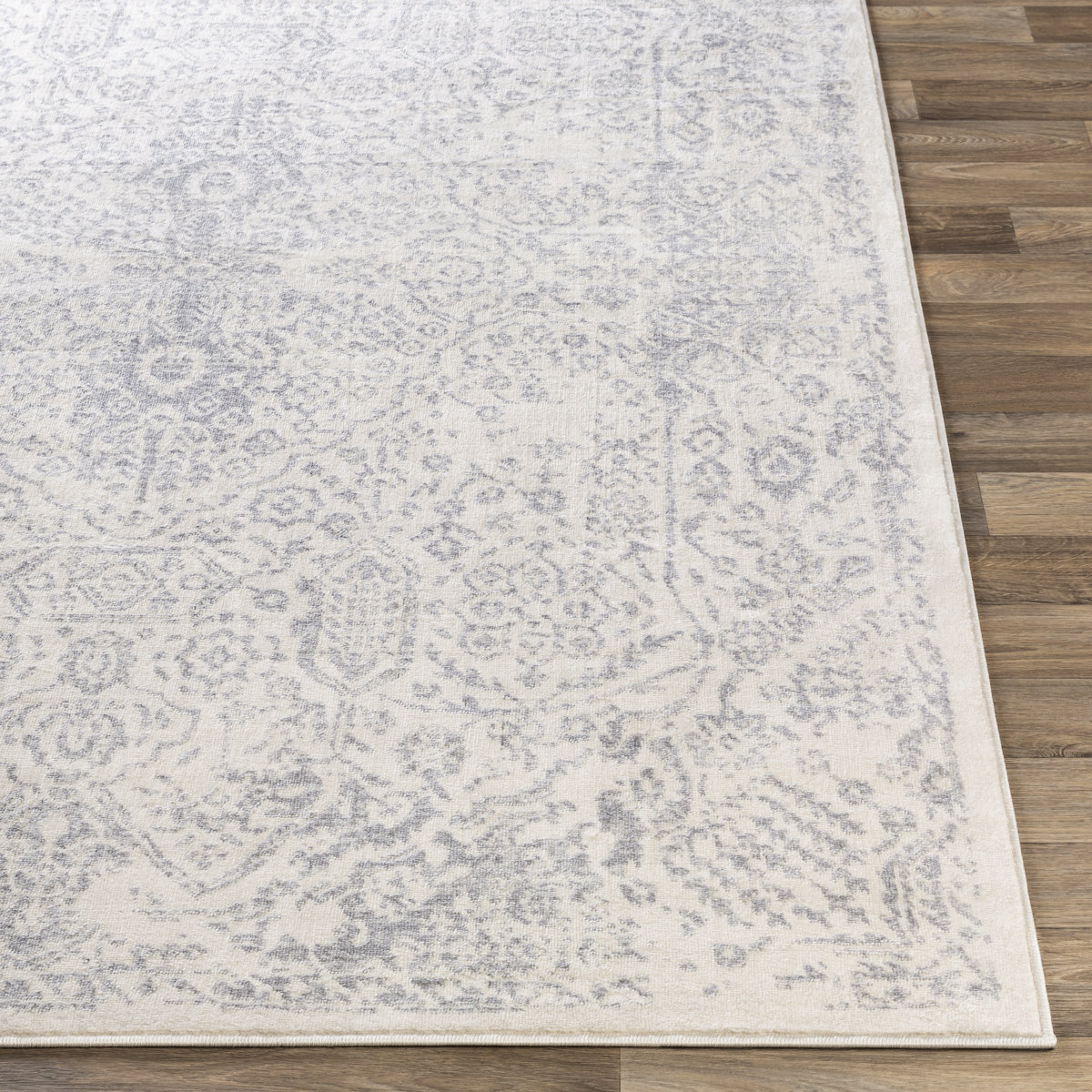 Mistana™ Shyann Oriental Gray/White Area Rug & Reviews | Wayfair