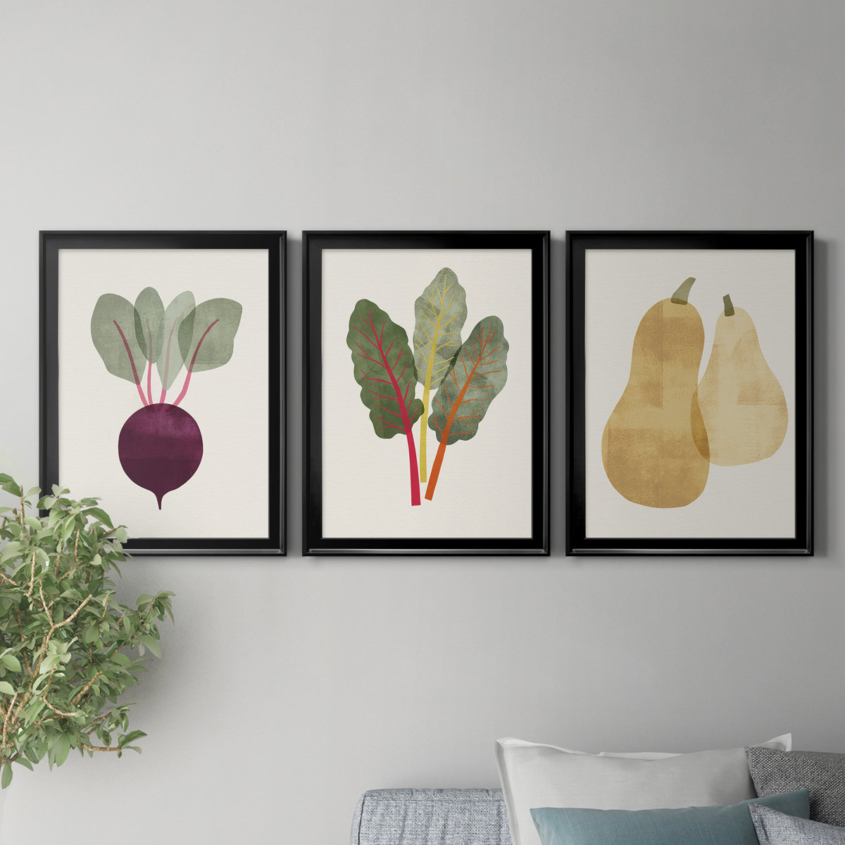 Gracie Oaks Organic Veg IX Premium Framed Print - Ready To Hang | Wayfair