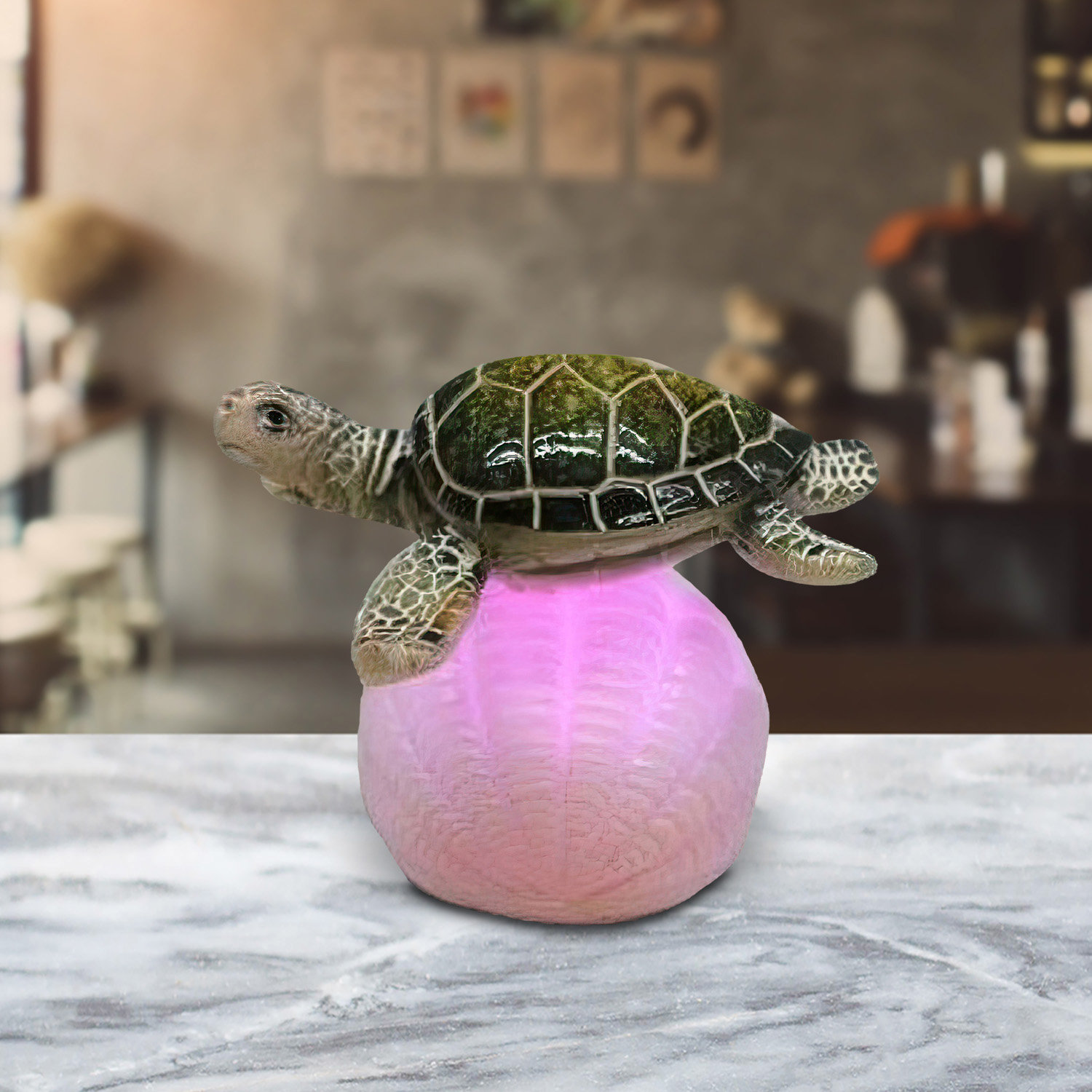 Dovecove Bryes 3"H LED Sea Turtle on Shell Figurine Unique Gifts | Wayfair