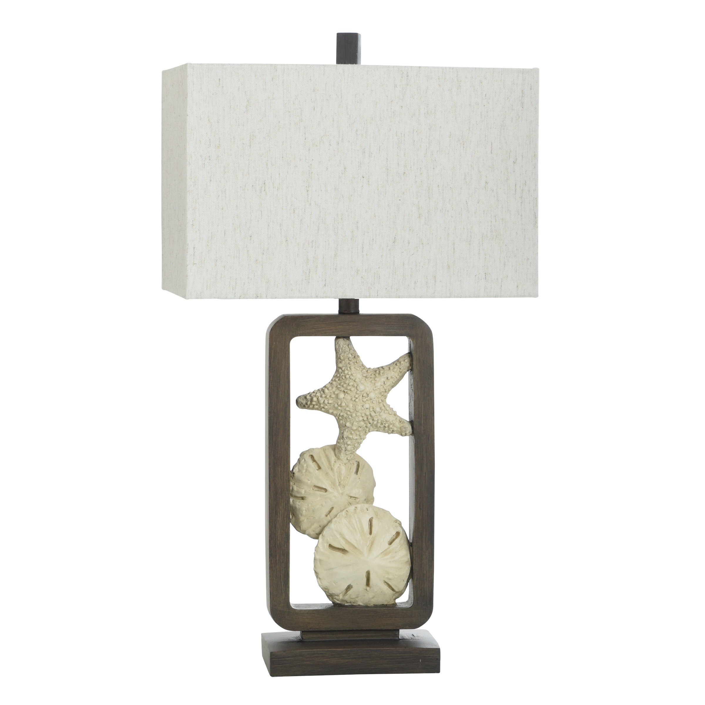 Latitude Run® Poly Table Lamp - Alken Wash - White Shade | Wayfair