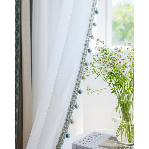 Visionary Home Mira Rayon Sheer Curtain Pair & Reviews | Wayfair