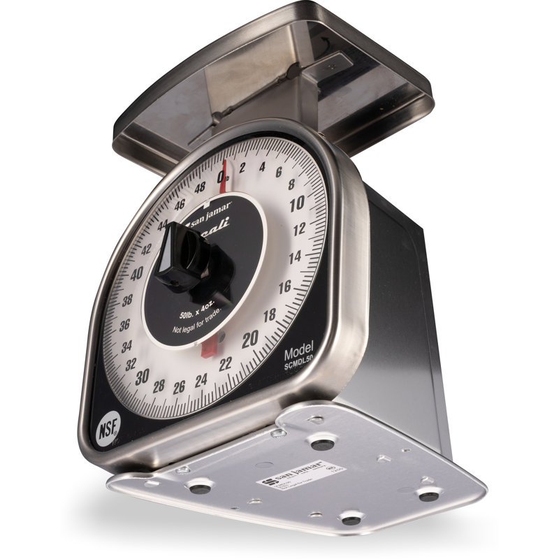 San Jamar Stainless Steel Dial Food Scale | Wayfair