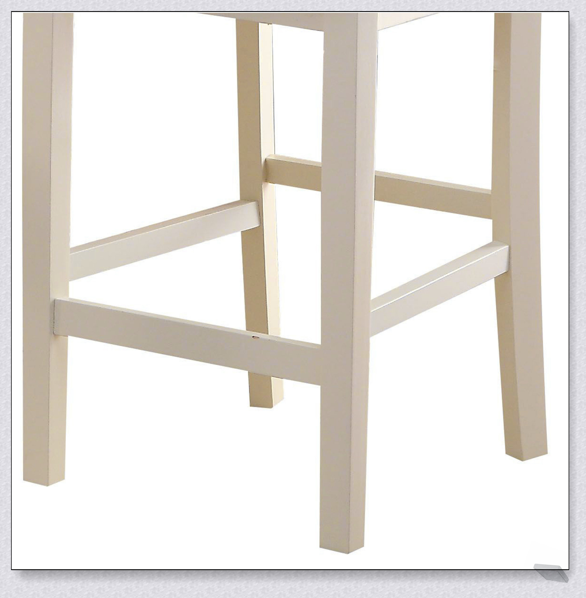 One Allium Way® Cream Cross Back Counter Height Chairs (Set of 2 ...