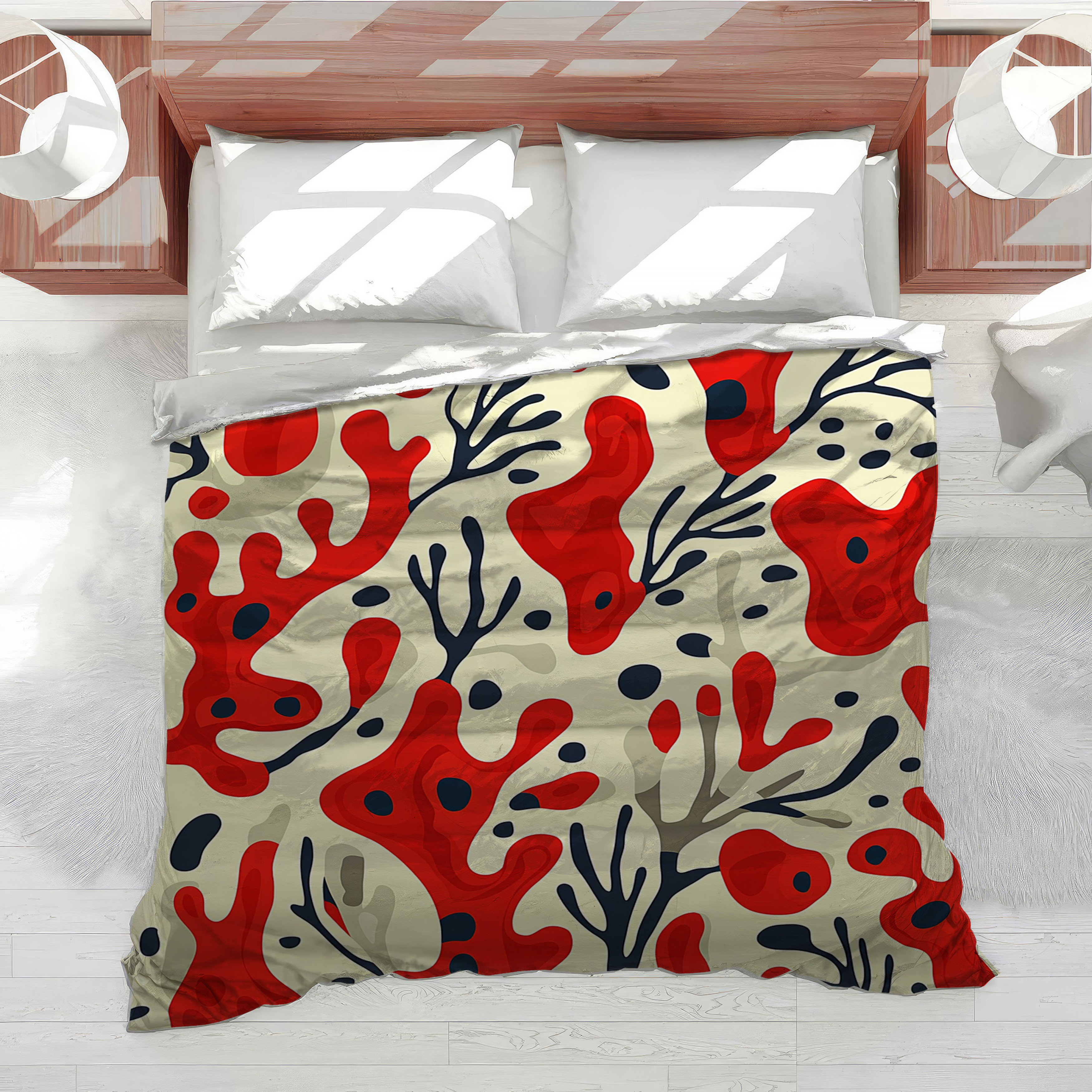 VisionDecor Coral Bedding Marine Comforter Tropical | Wayfair