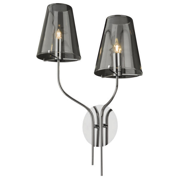 Firstlight Jasmine 2-Light Armed Sconce | Wayfair.co.uk