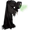 Haunted Hill Farm 85 In. Motion-Activated Hunched Skeleton Reaper by ...