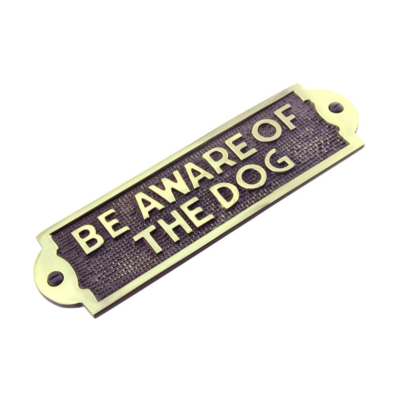 The Renovators Supply Inc. Plate Be Aware of The Dog Sign | Wayfair