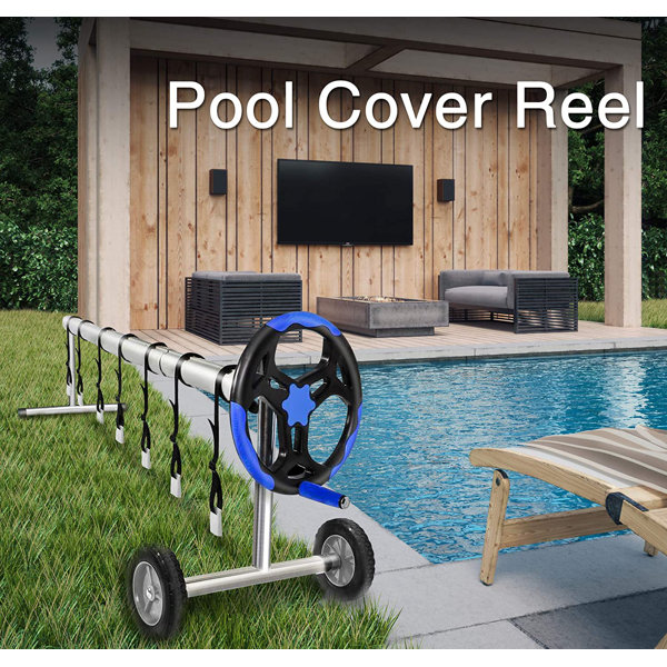 RAYS 20 Feet Pool Solar Cover Reel Set For Inground Swimming Pool ...