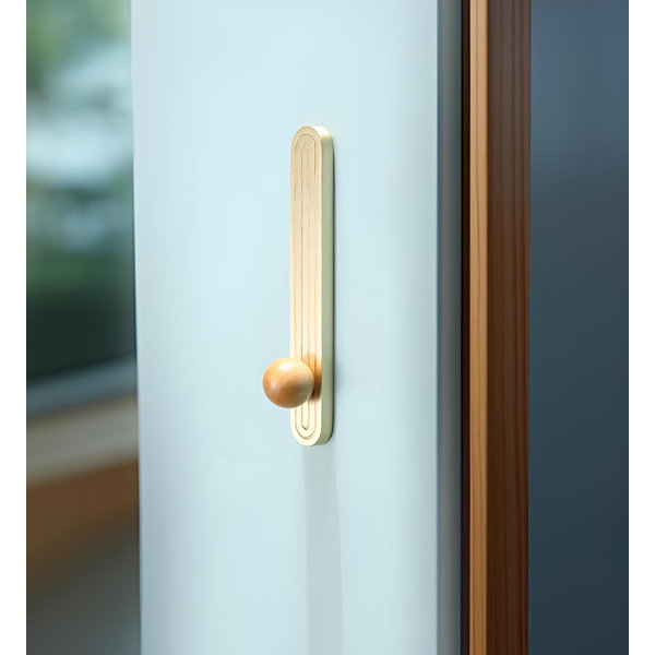 Infinitee Green Modern Minimalist Cabinet Door Handle, Metal + Solid ...