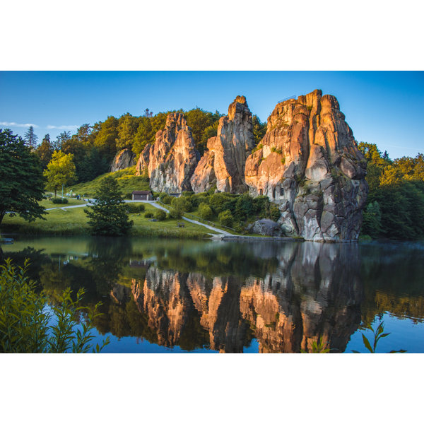 Alpen Home Sandstone Rock In Teutoburg Forest, Germany by Joppi ...