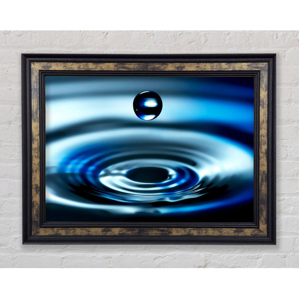 Bright Star Blue Water Drop - Single Picture Frame Print | Wayfair.co.uk