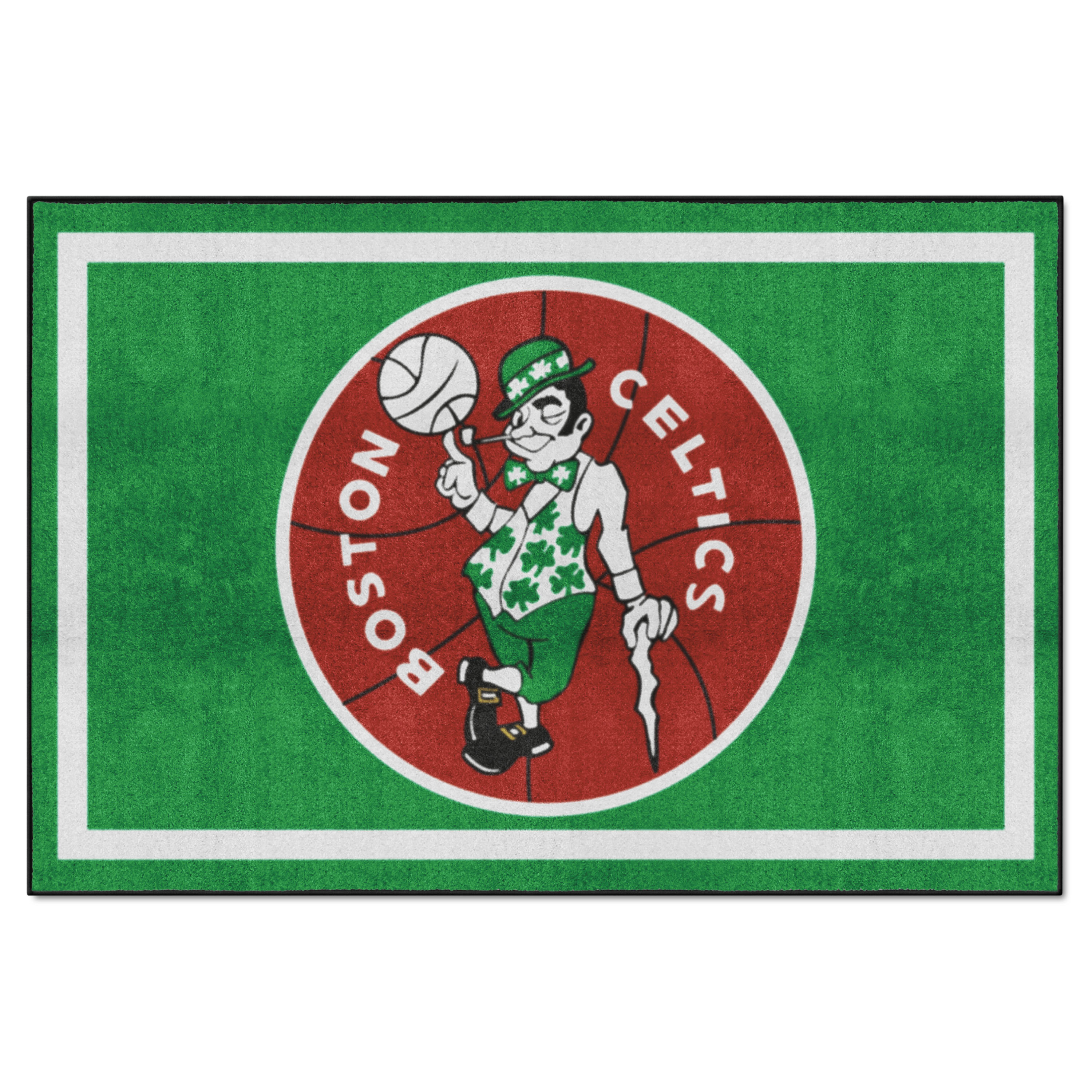 FANMATS Boston Celtics_NBA Retro Boston Celtics 5Ft. X 8 Ft. Plush Area ...