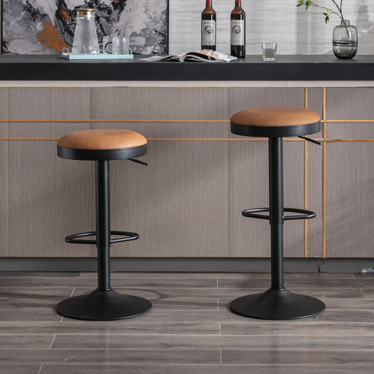 Latitude Run® Reld Swivel Adjustable Height Stool & Reviews | Wayfair