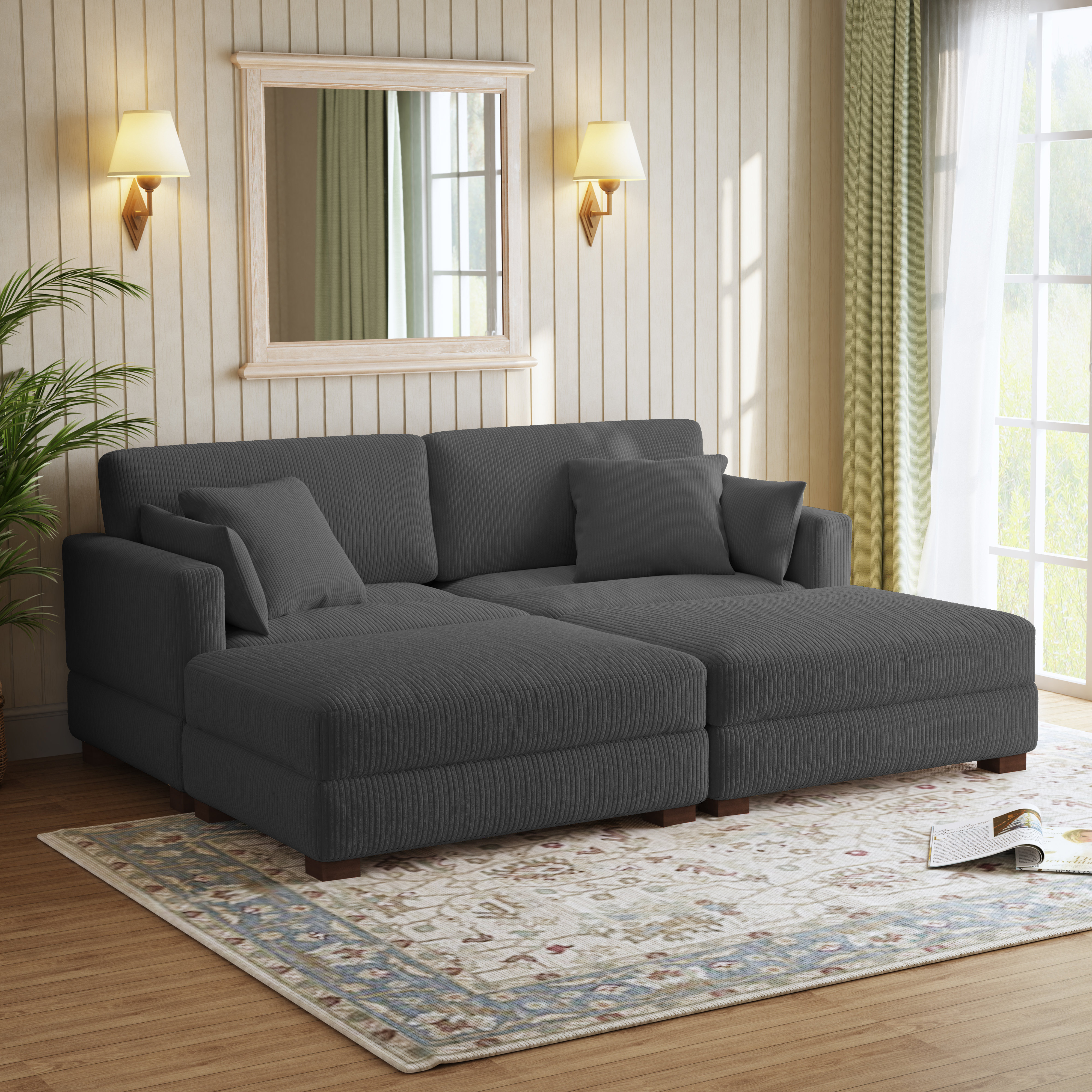 Latitude Run® Allaben 88 Corduroy Sleeper Sofa | Wayfair
