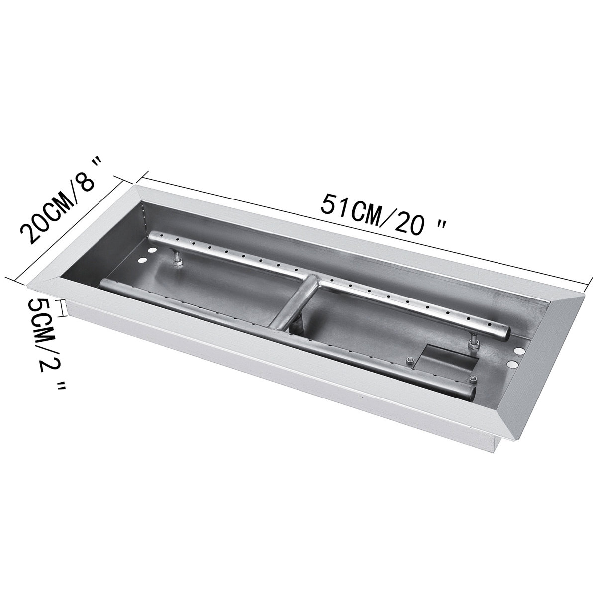 Ebern Designs Altina Stainless Steel Propane Table Fire Pit & Reviews ...