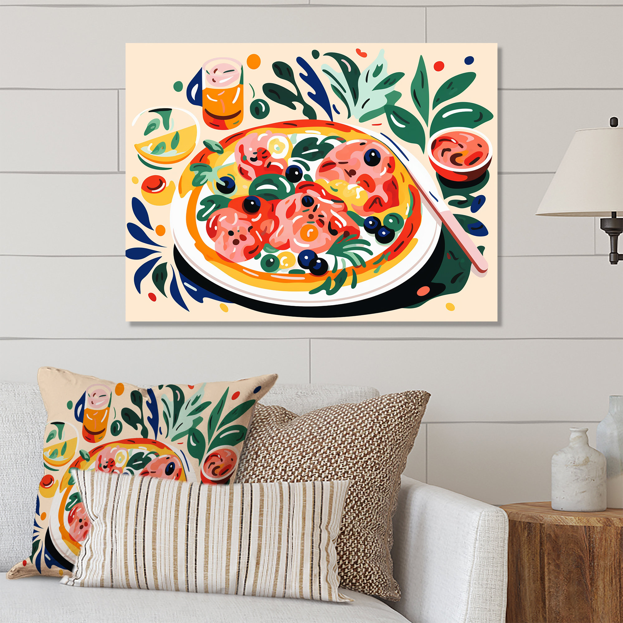 Lark Manor Henri Matisse Style Pizza Impressionistic V - Pizza Metal ...