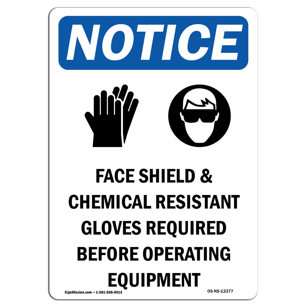 SignMission Face Shield & Chemical Sign - Wayfair Canada