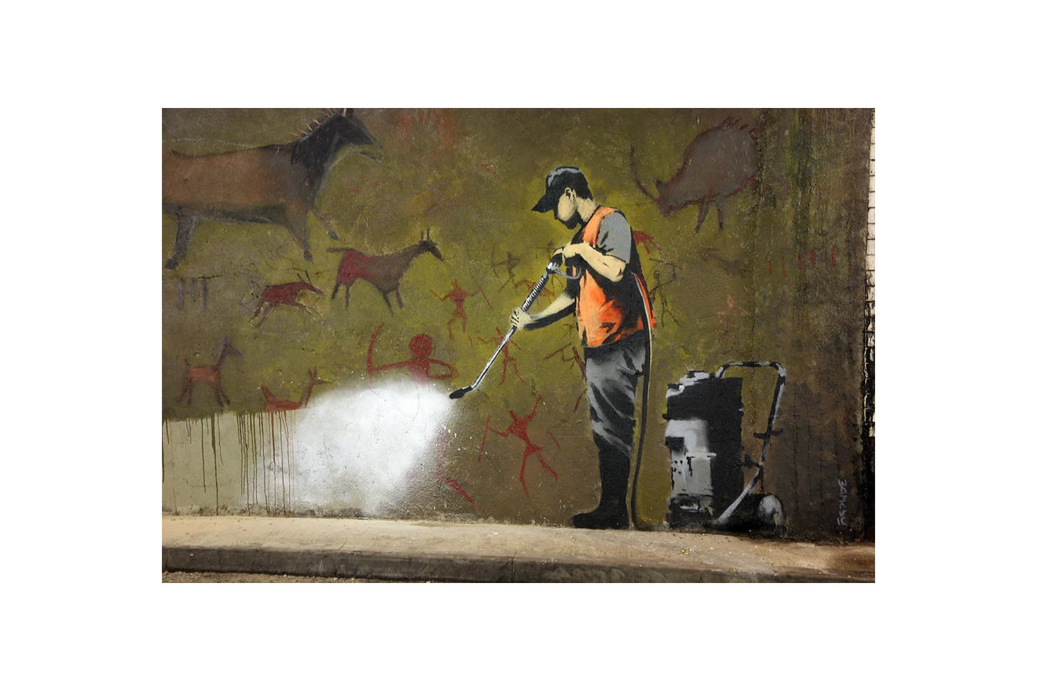 Buy Art For Less Heritage Wall Washer by Banksy Painting Print on ...
