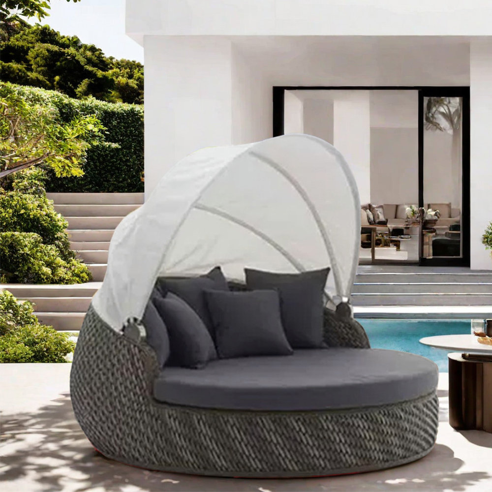 Elegant Home Furnishings.s PE Rattan Leisure Patio Daybed 70.87 ...