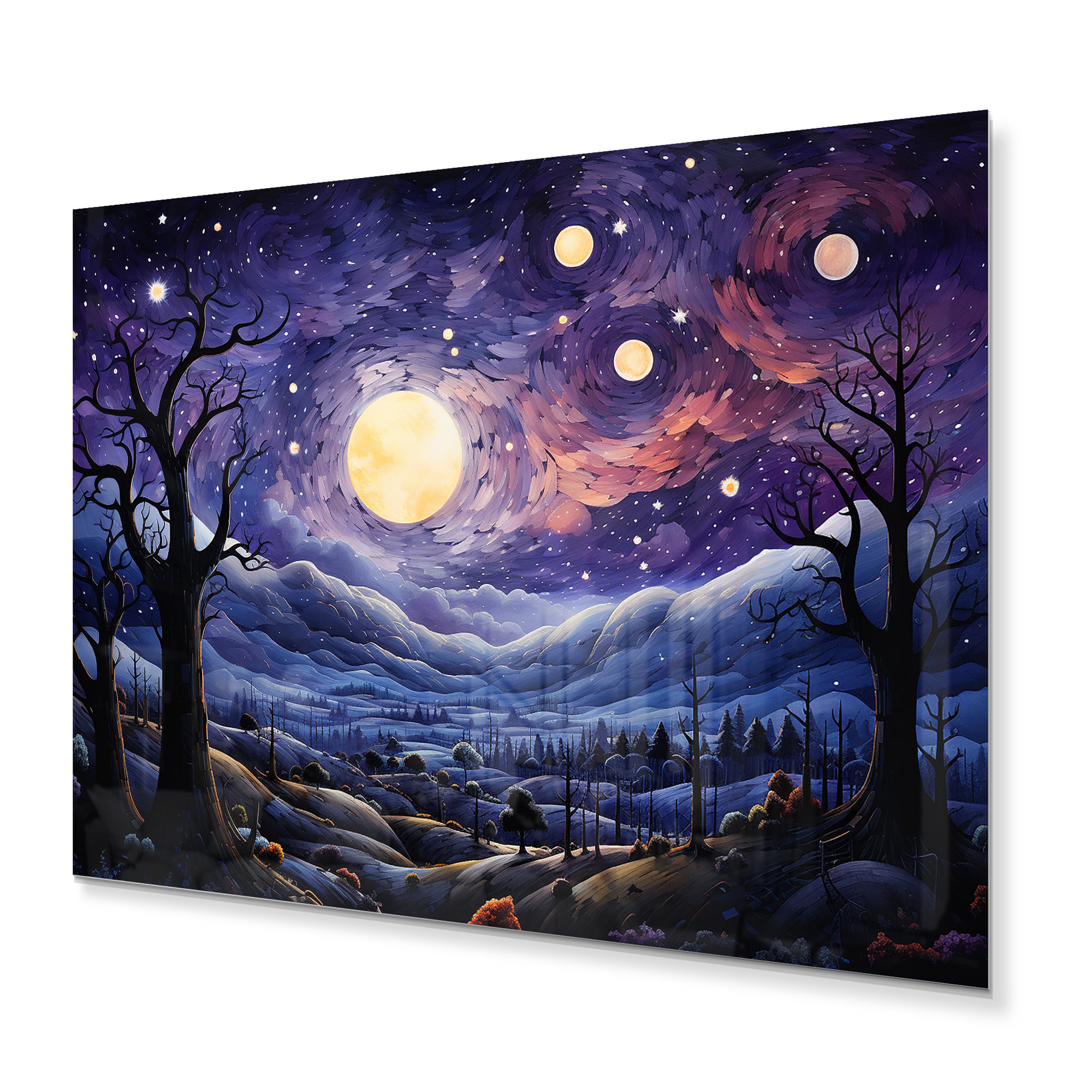 Latitude Run® Countryside Nightfall Patchwork Landscape III - Landscapes Print on Metal | Wayfair