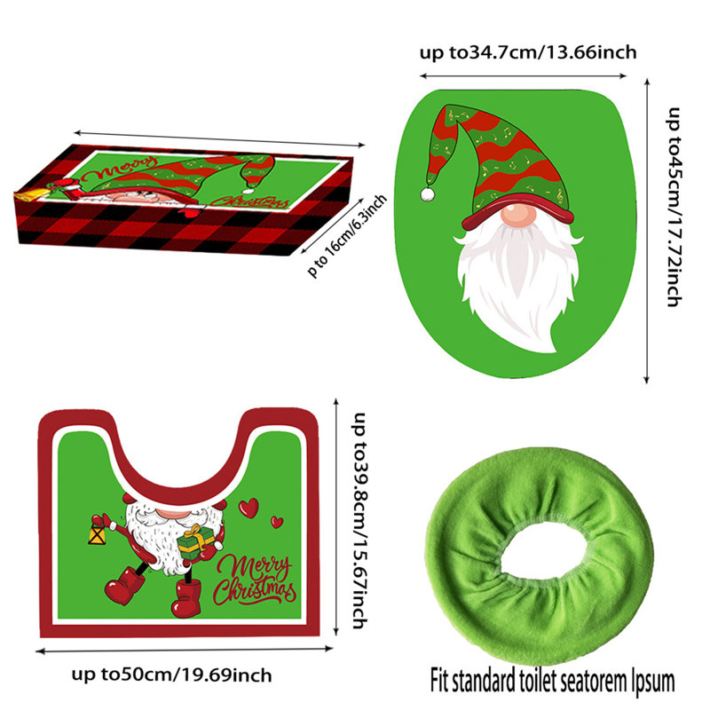 The Holiday Aisle® Juron Bath Rug Set | Wayfair