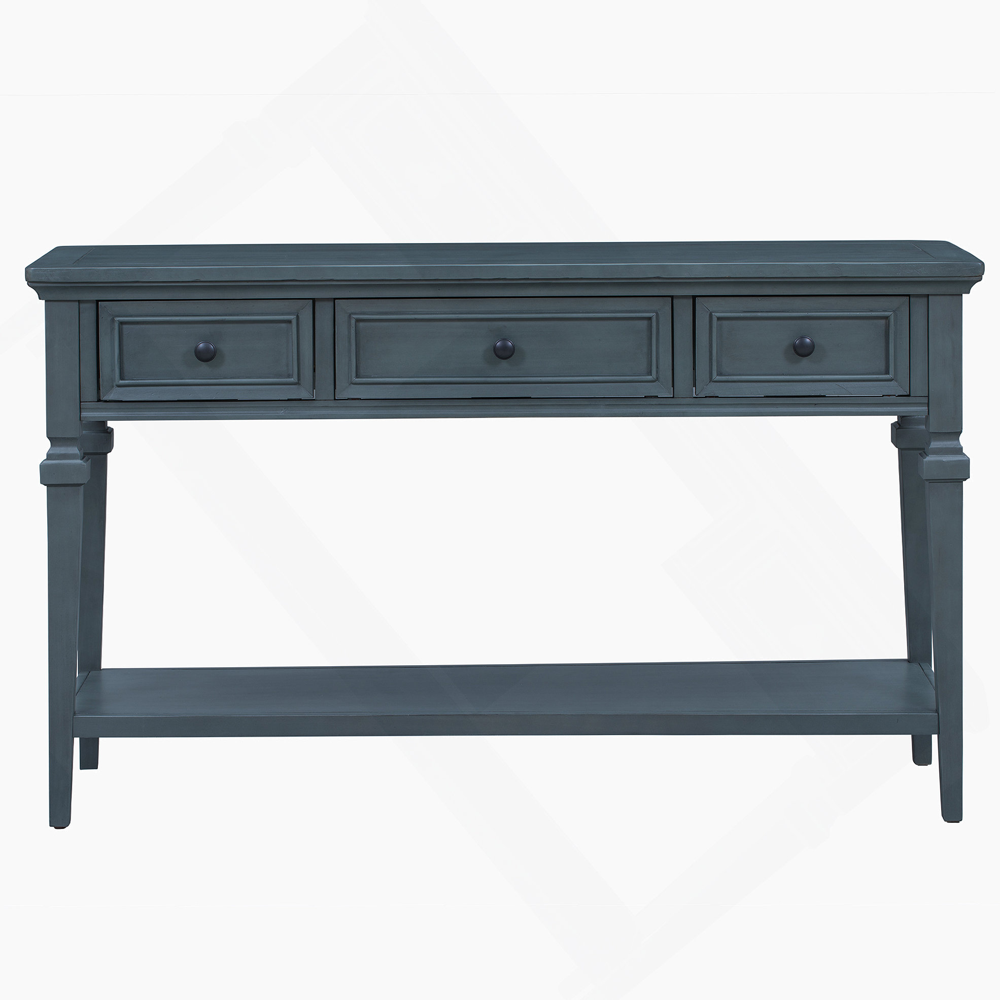 Canora Grey Classic Retro Style Console Table with Three Top Drawers ...