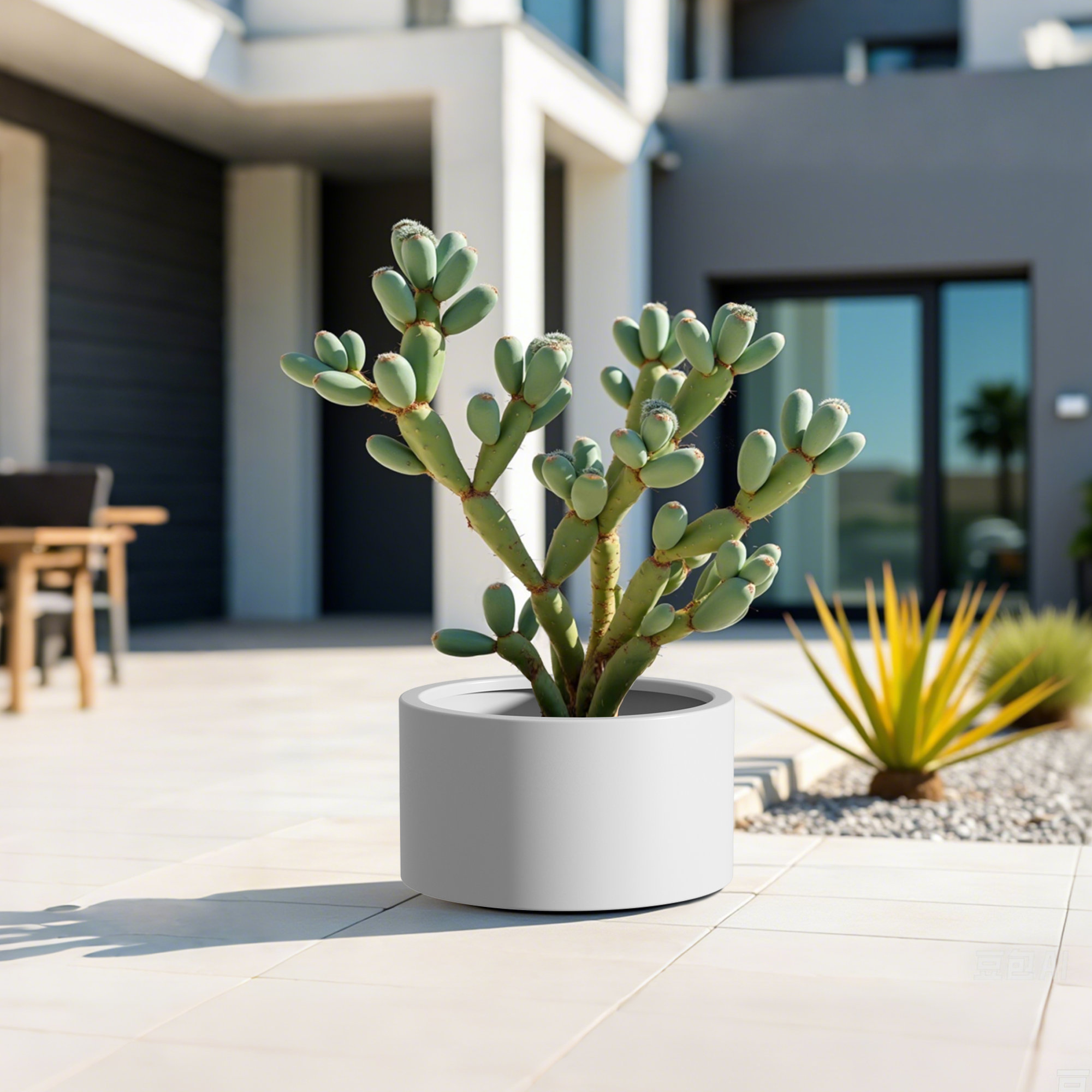 Latitude Run® 12 in. H x 16 in. W Heavy Duty Steel Round Pot Planter ...