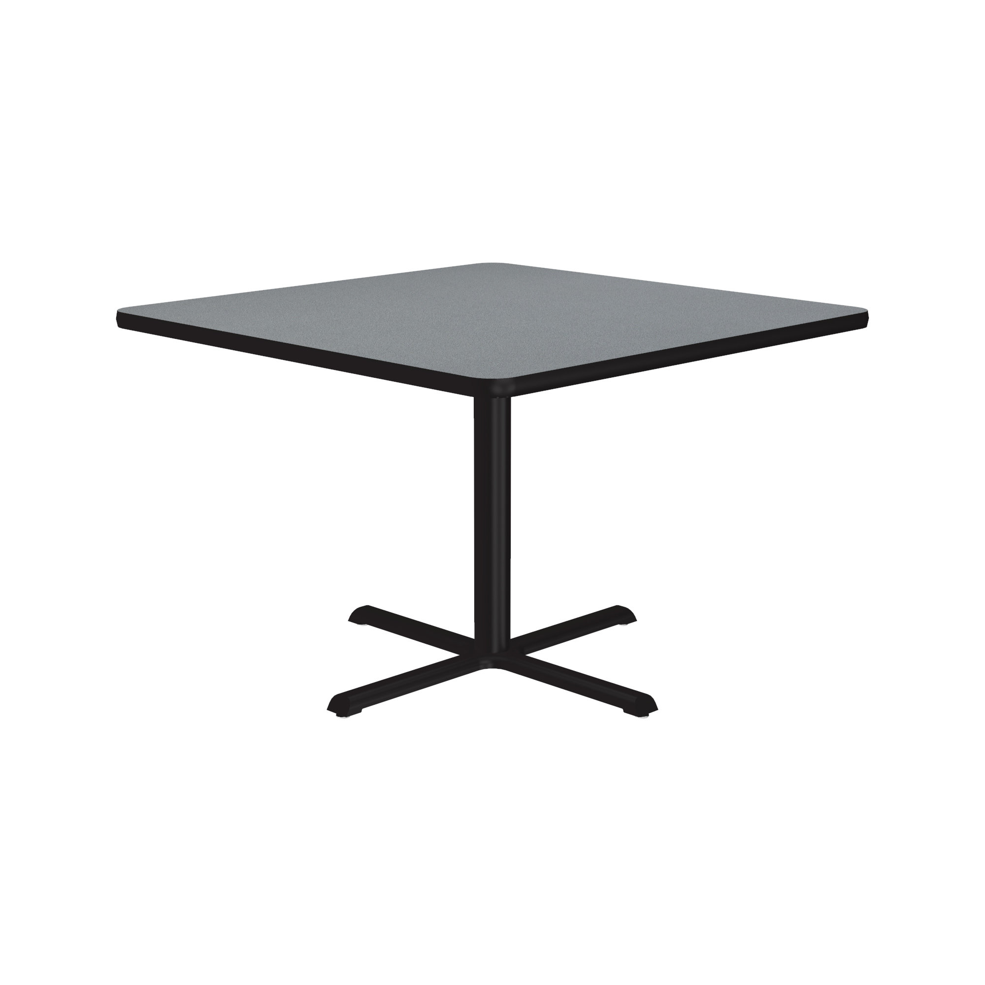 Correll, Inc. Correll 42 Square Café & Break Room Bistro Table, Gray ...