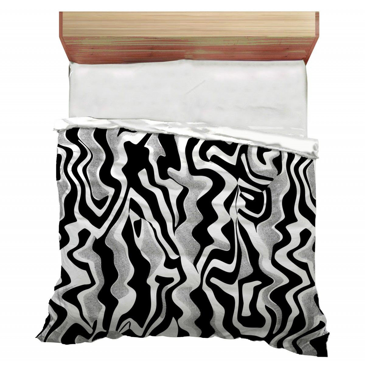 VisionDecor Abstract Bedding Art Duvet Cover High contrast | Wayfair
